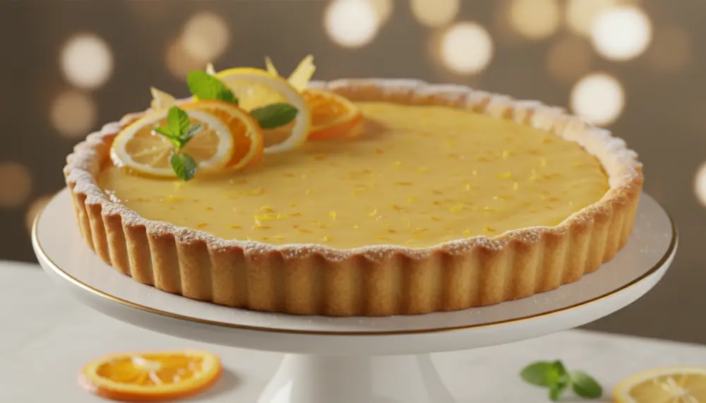 Mastering the Elegant Lemon Orange Tart with Buttery Shortbread Crust ...
