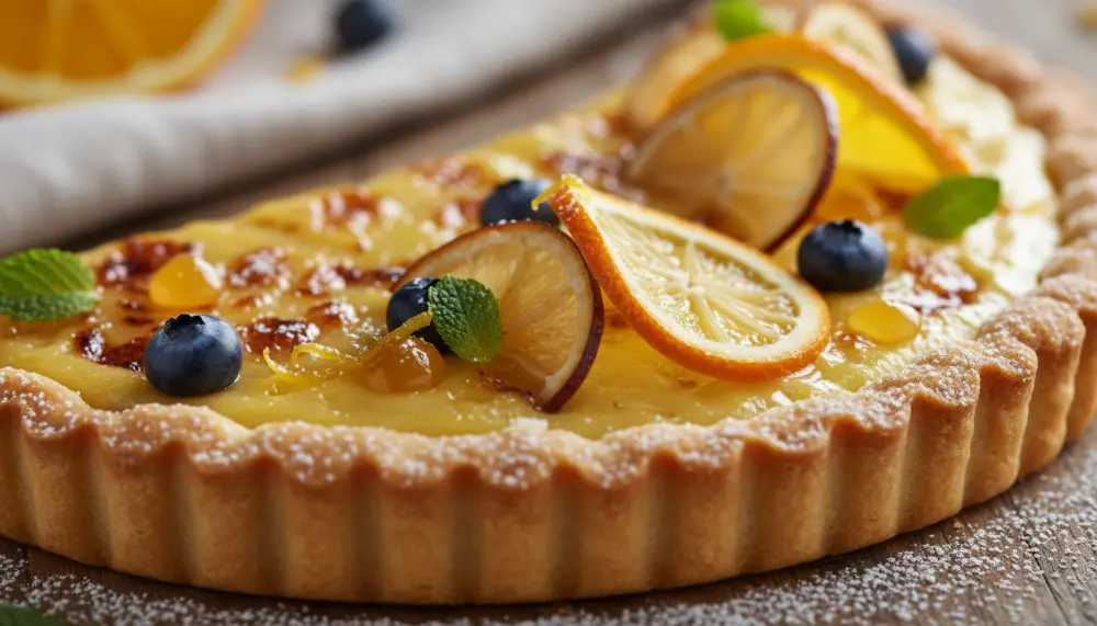 Mastering the Elegant Lemon Orange Tart with Buttery Shortbread Crust ...